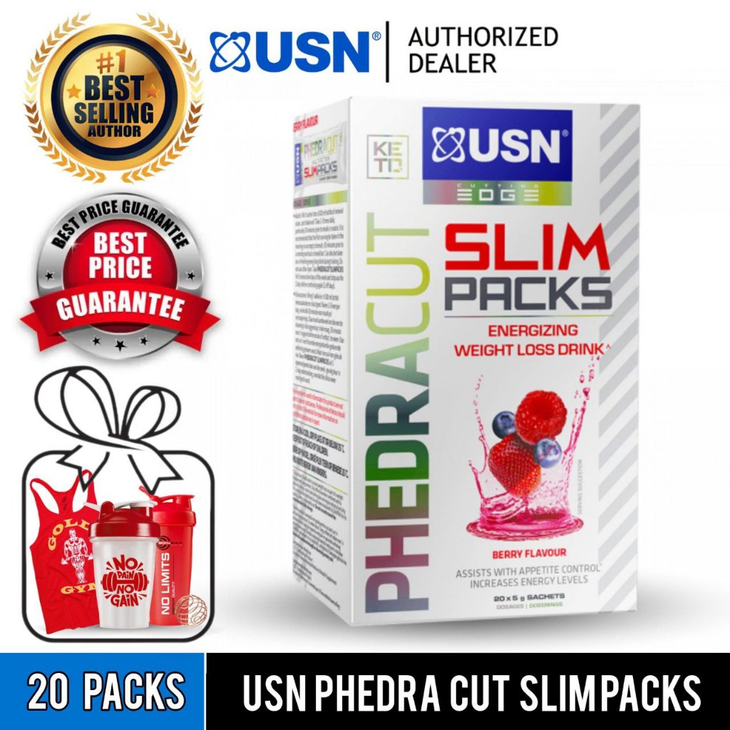 Super Fat Burner Usn Phedra Cut Slimpacks (20 Packs) | Shopee Singapore