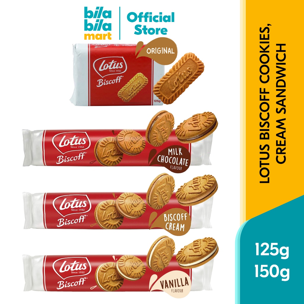 LOTUS Biscoff Biscuit Cookie / Biscoff Cream Filled Sandwich (Biscoff ...