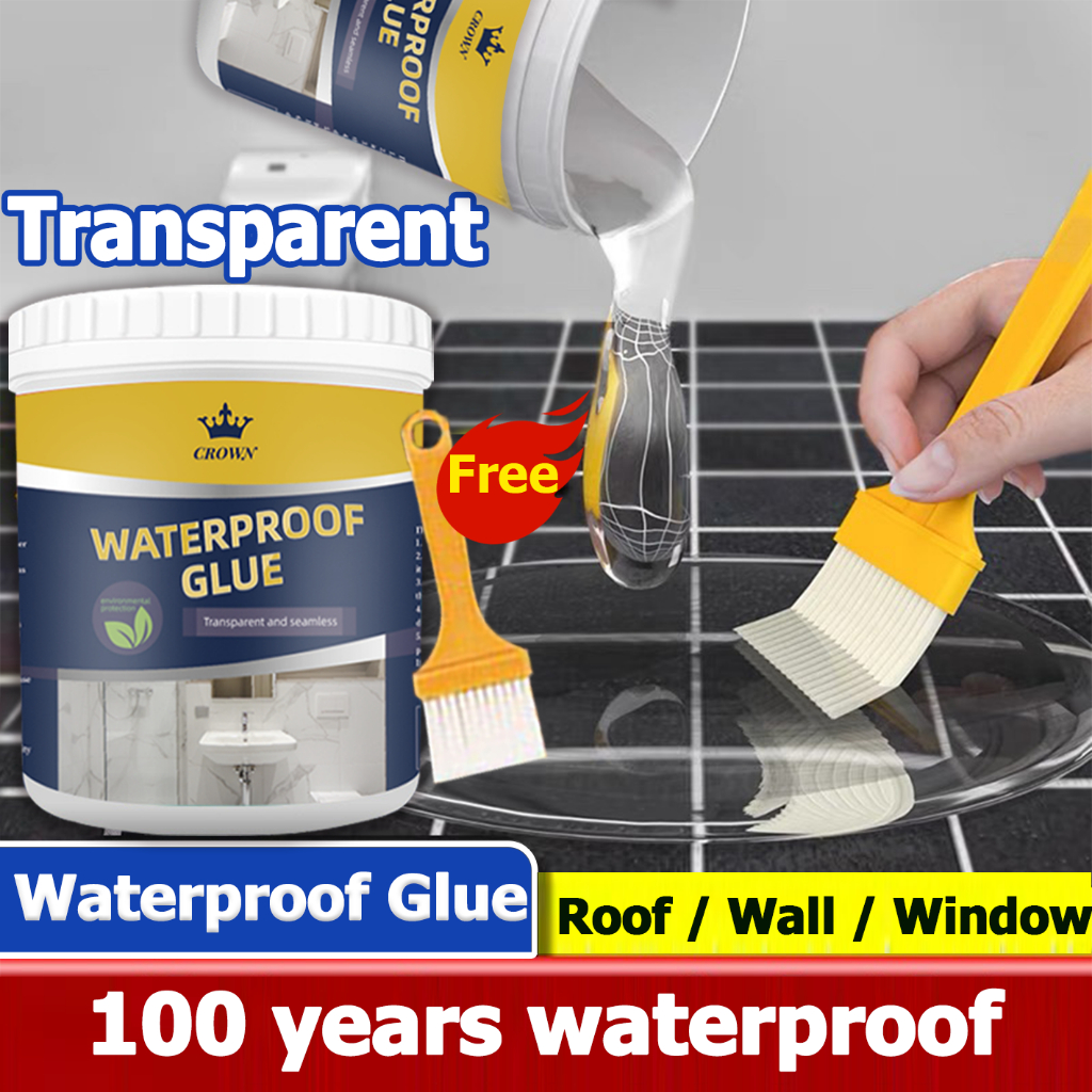 300g/500g Transparent Waterproof Glue Gam Kalis Air Lutsinar Water ...