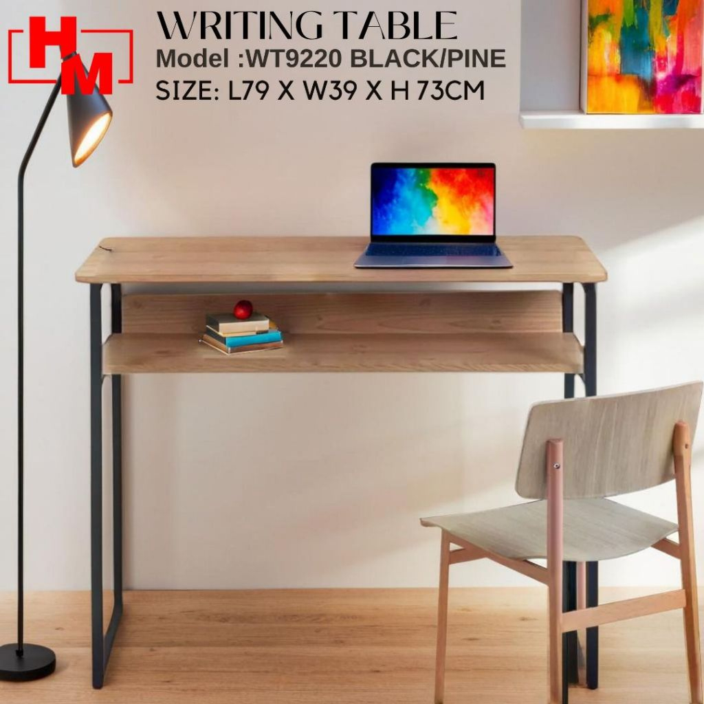 HM Home 79cm Computer Desk Student Study Table Simple Modern Office ...