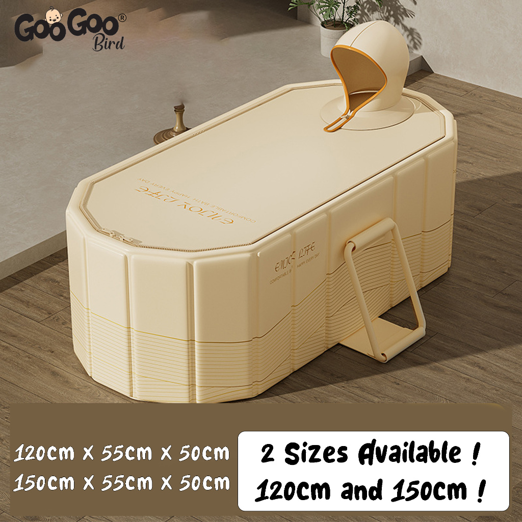 GOOGOO BIRD Rectangular Foldable Plate Bathtub For Shower Relax Calming ...