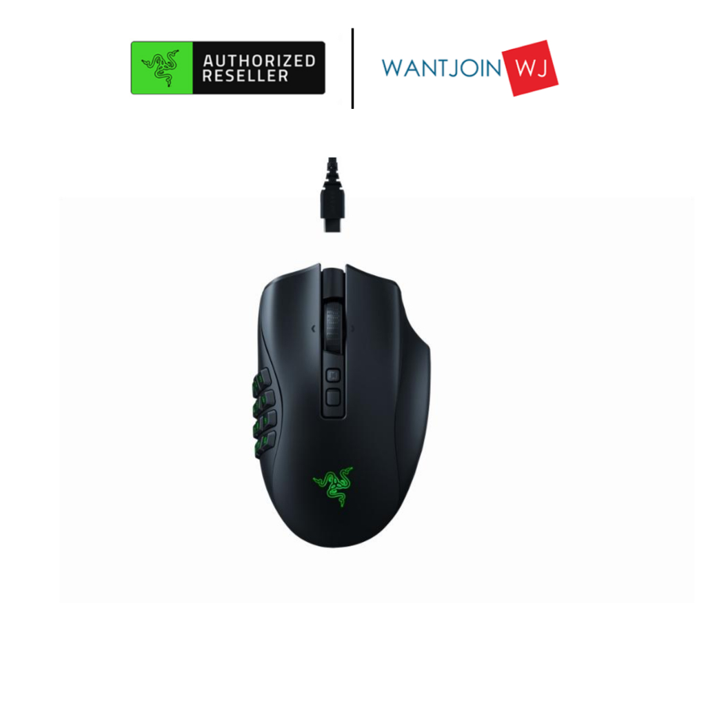 Razer Naga V2 Pro MMO Wireless Gaming Mouse with HyperScroll Pro Wheel ...