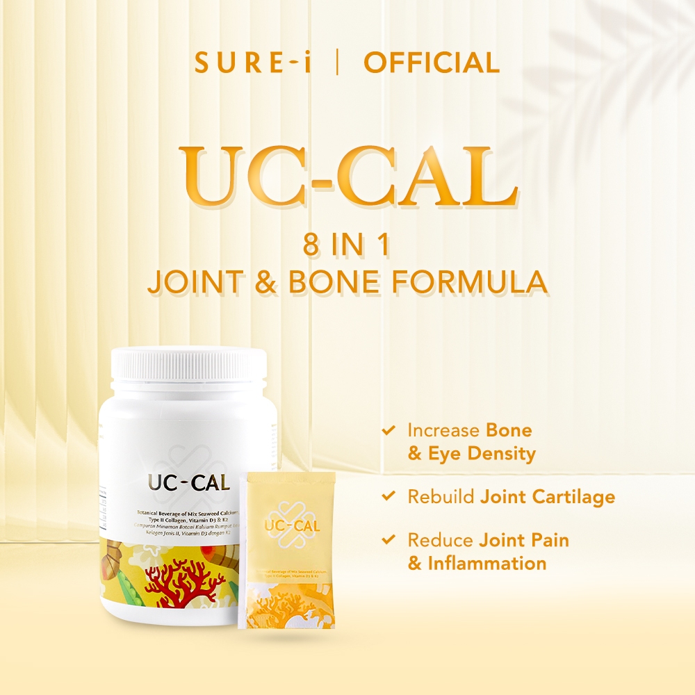 【SURE-i】 UC-CAL 独特8合1关节骨骼配方 减少关节发炎 增加骨骼密度和强度 放松肌肉 肌肉修复 Joint Supplement ...