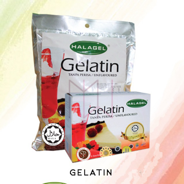 HALAGEL Halal Gelatin Powder Unflavored Bovine Baking Gelatine Agar ...