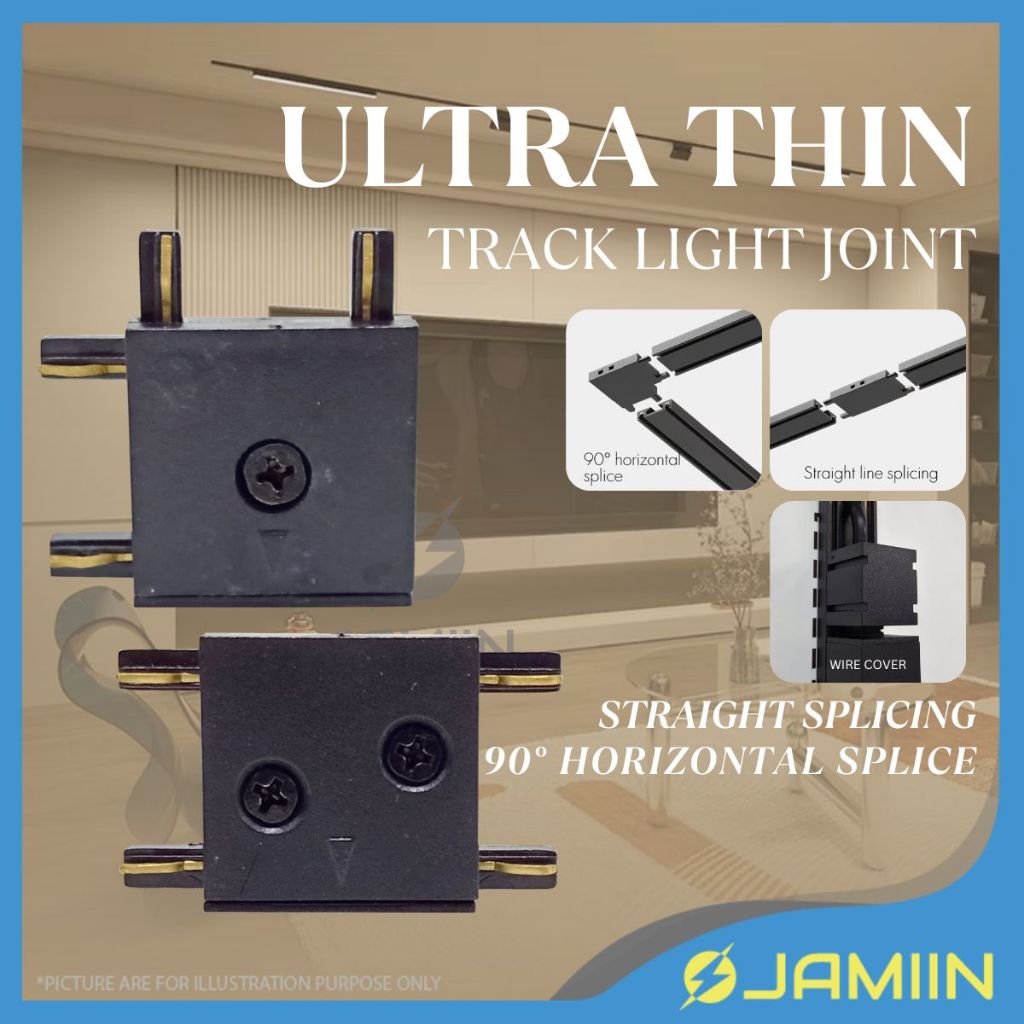 ULTRA THIN Magnetic Track Joint Straight Joint Elbow Joint Track Light ...
