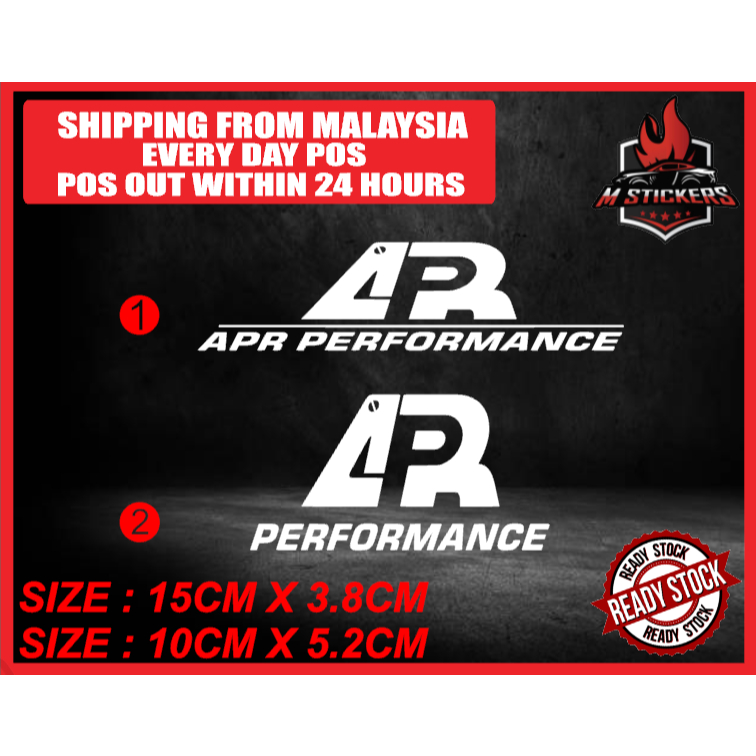 APR PERFORMANCE sticker kereta car sticker Tail Wing Modified Car Decal ...