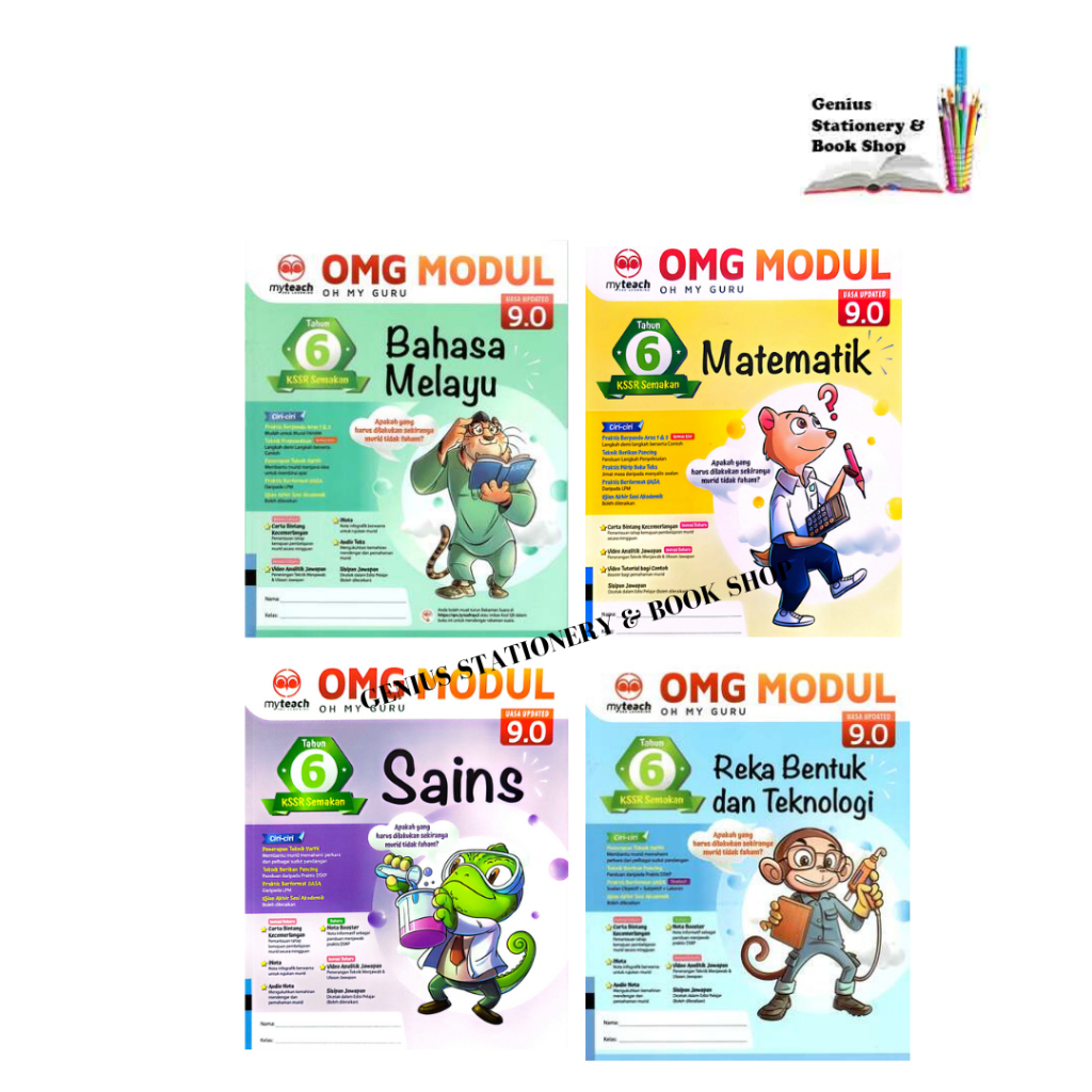 Exercise Book 2025: Oh My Teacher (OMG) Module 9.0 UASA KSSR Year 6 ...