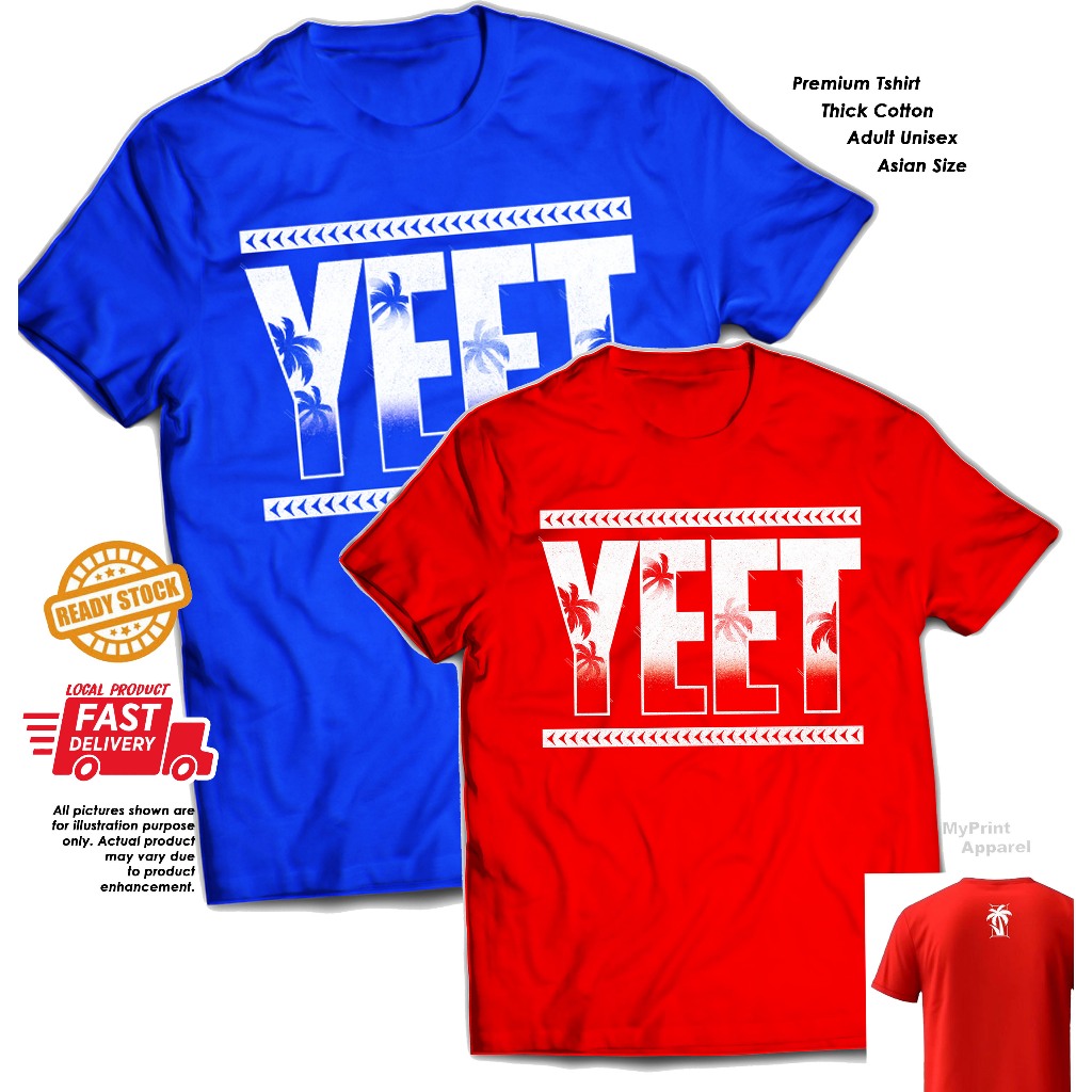YEET Jey Uso wrestling blue red cotton tshirt | Shopee Singapore