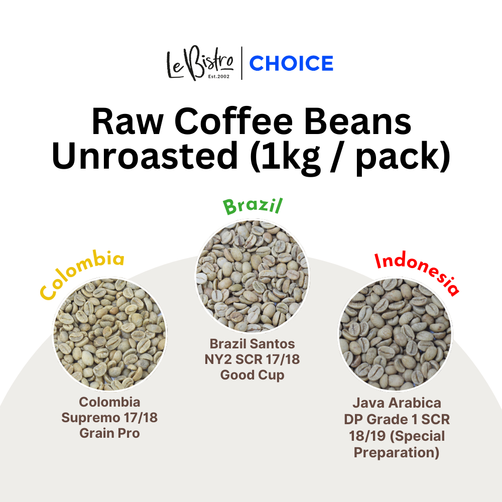 LEBISTRO Raw Coffee Beans Unroasted-Colombia Supremo 17/18 Grain Pro ...