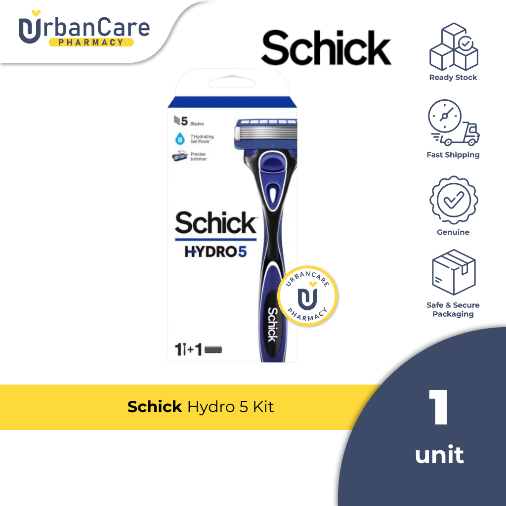 SCHICK Hydro5 Kit shaver (1 unit) | Shopee Singapore