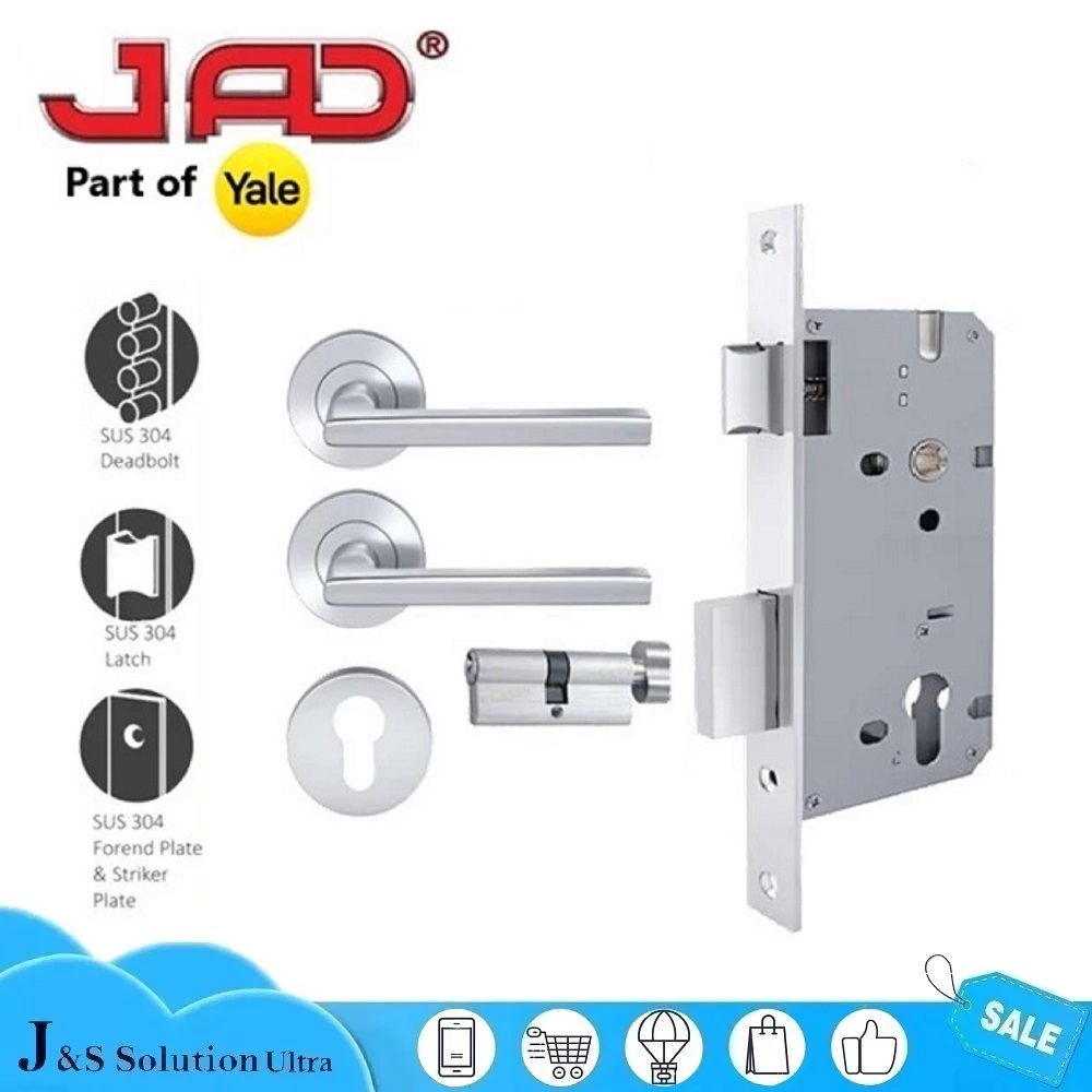 Yale JAD Lever Handle Mortise Door Lock Set JDML-2600 (Entrance ...