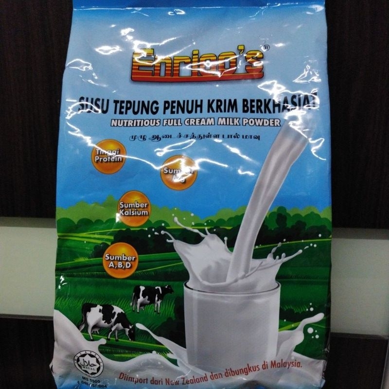 1.8KG Enrico's Full Cream Milk Powder (Susu Tepung Penuh Krim) | Shopee ...