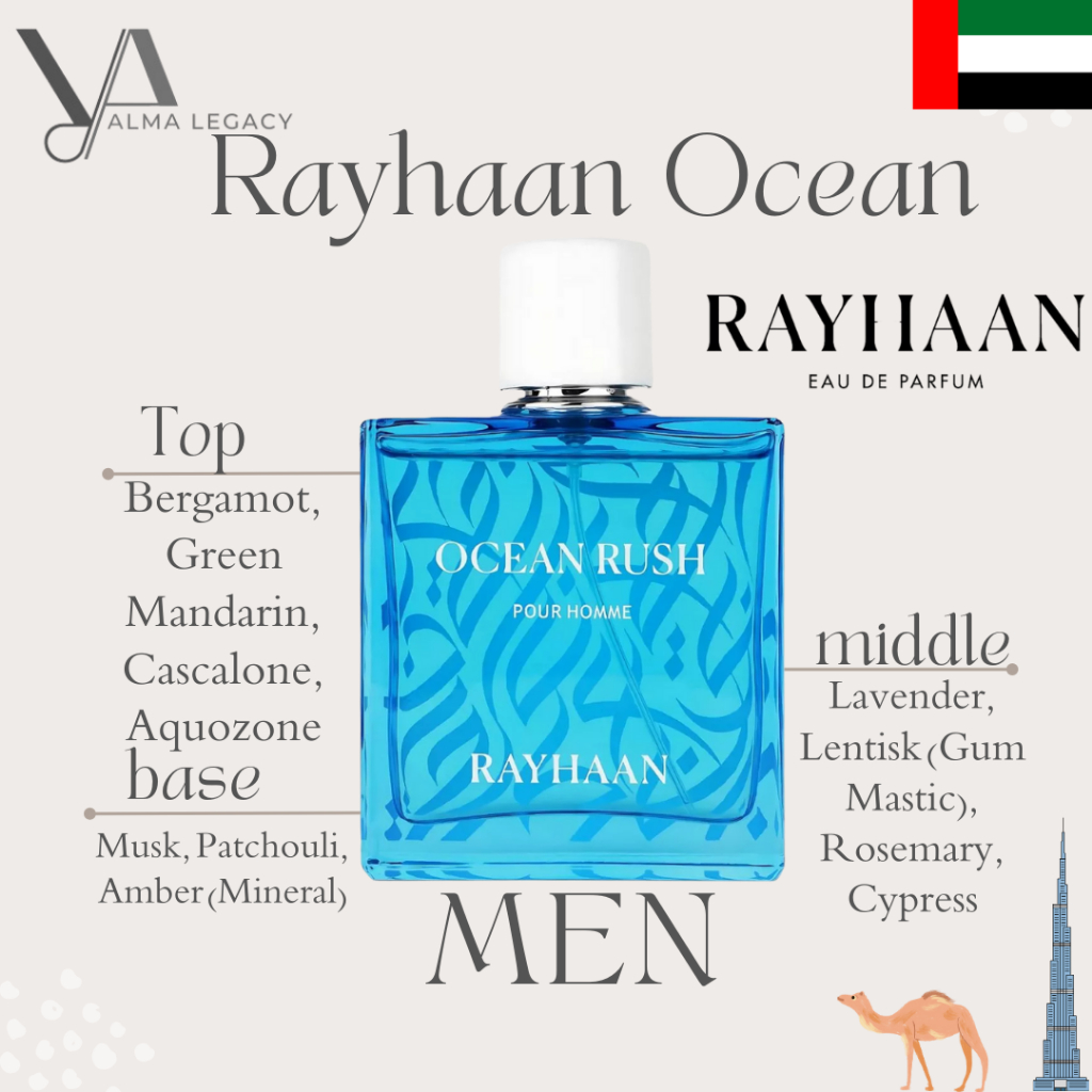 Rayhaan Ocean Rush Eau de Parfum 100ml | Shopee Singapore