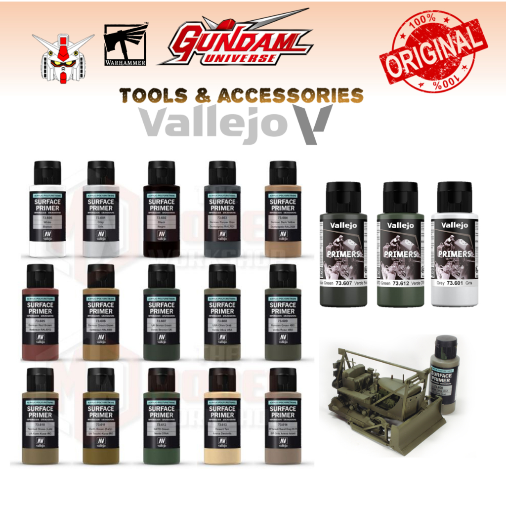 Vallejo Primers Color Acrylic Color -60ml Model KIts Color Fantasy and ...