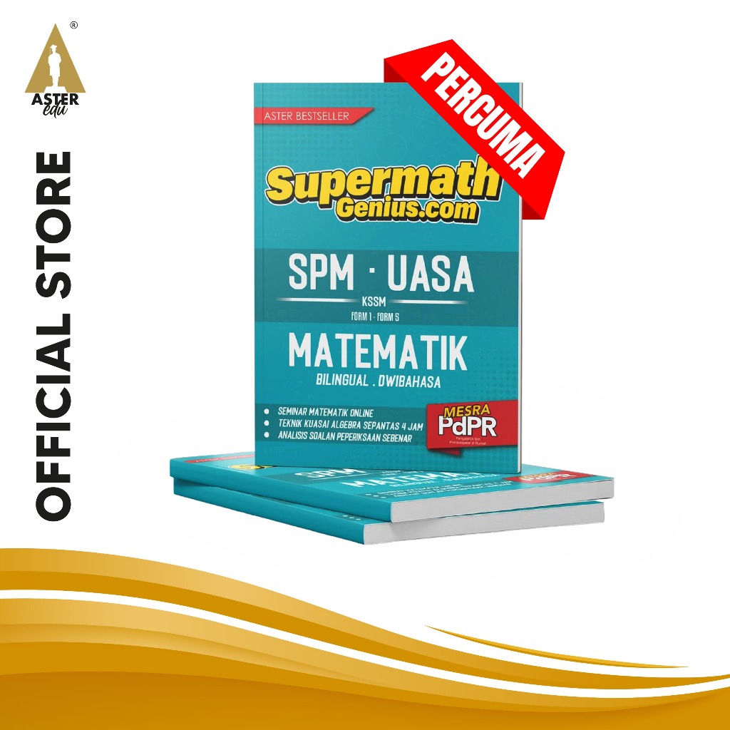 ASTER EDU SUPERMATH GENIUS + SUPEMATH ALGEBRA BUY 1 FREE 1 [FREE SEMINAR) | Shopee Singapore