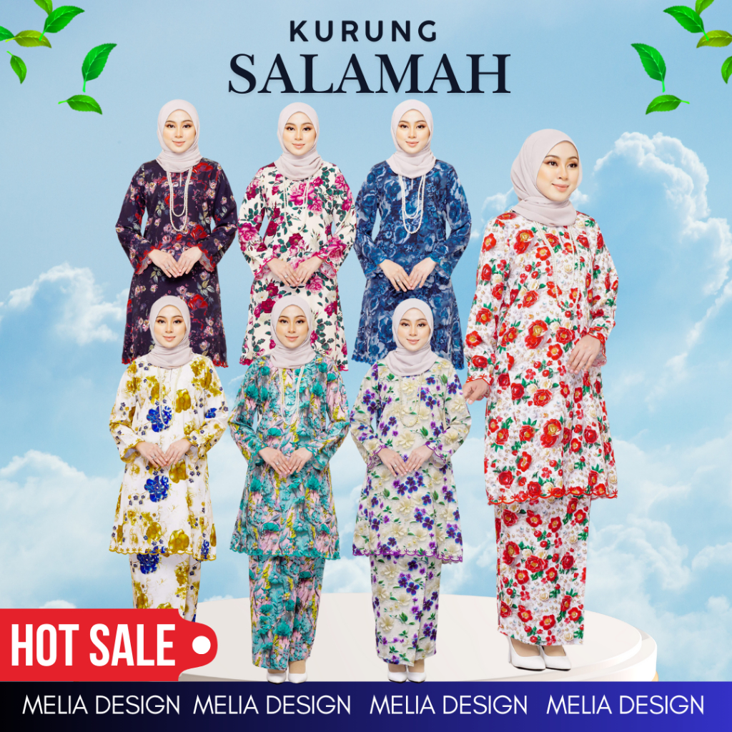 KURUNG PAHANG RIAU SALAMAH BY MELIA DESIGN SULAM BIKU JACQUARD SILK ...