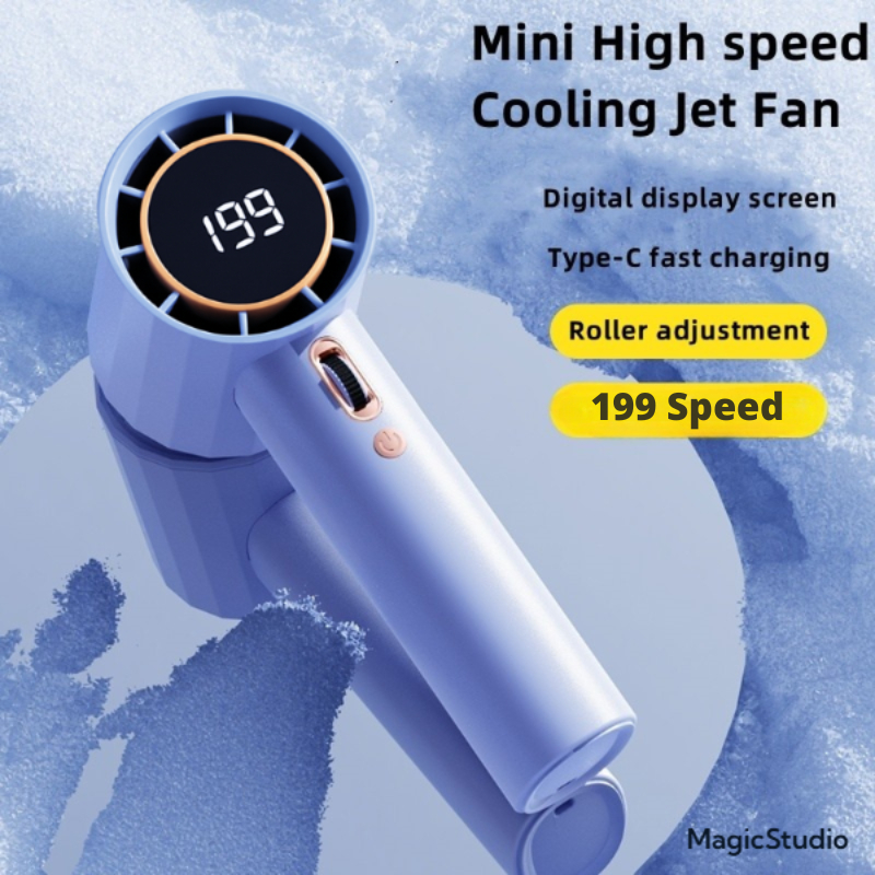 [Shopee Choice] Rechargeable Mini Small Fan 120-Wind-Speeds Handheld ...