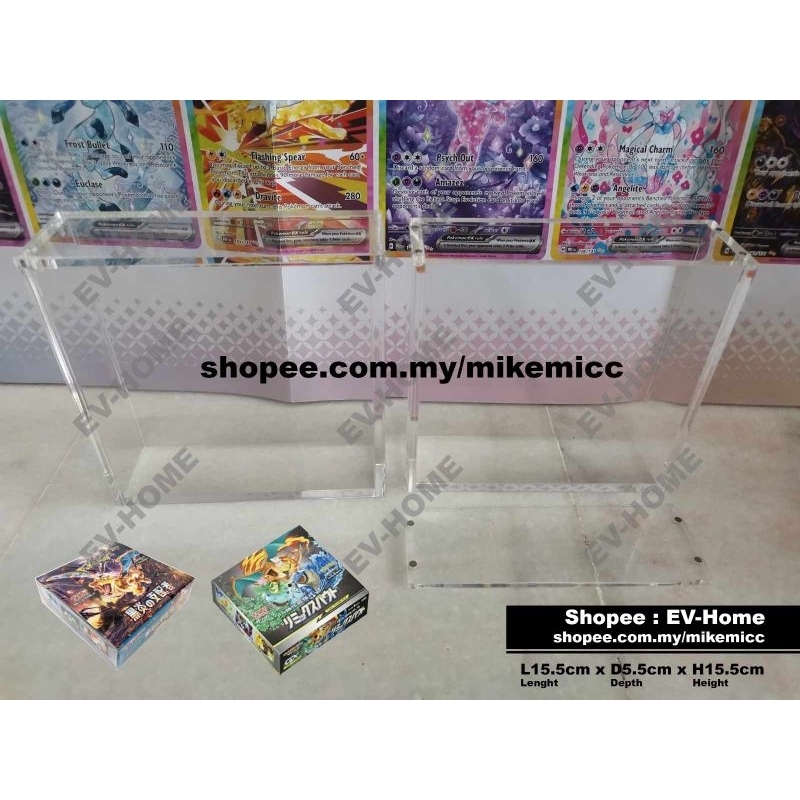 Pokemon Japanese Booster Box - Magnetic Acrylic Display Case Box (Big ...