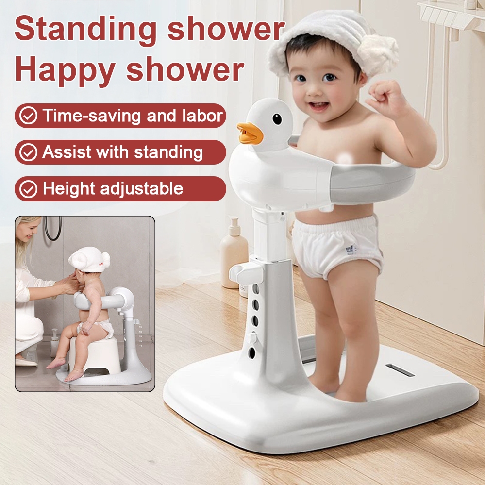 Baby Shower Stand With Chair Anti Slip Support Bath Tub Toddler ...