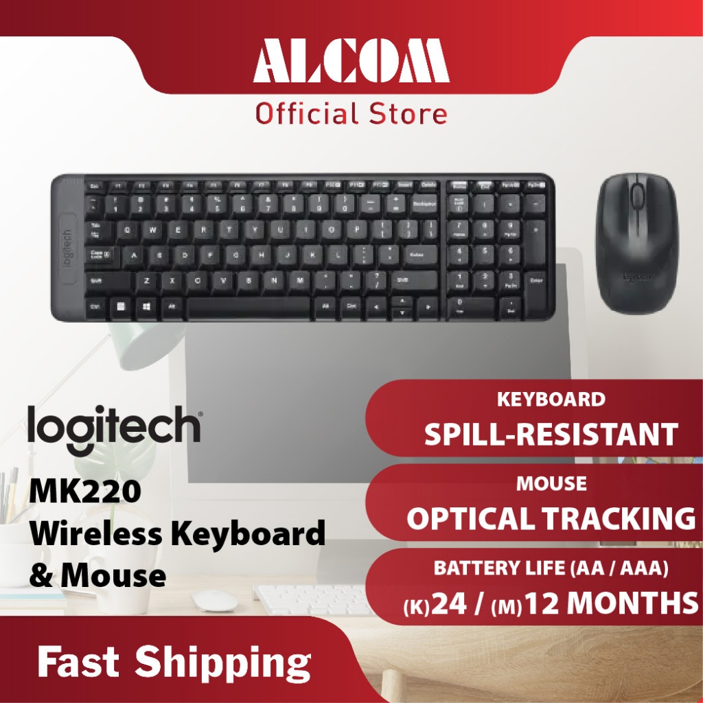 Logitech Mk220 Mk235 Wireless Keyboard And Mouse Combo With 2 4 Ghz
