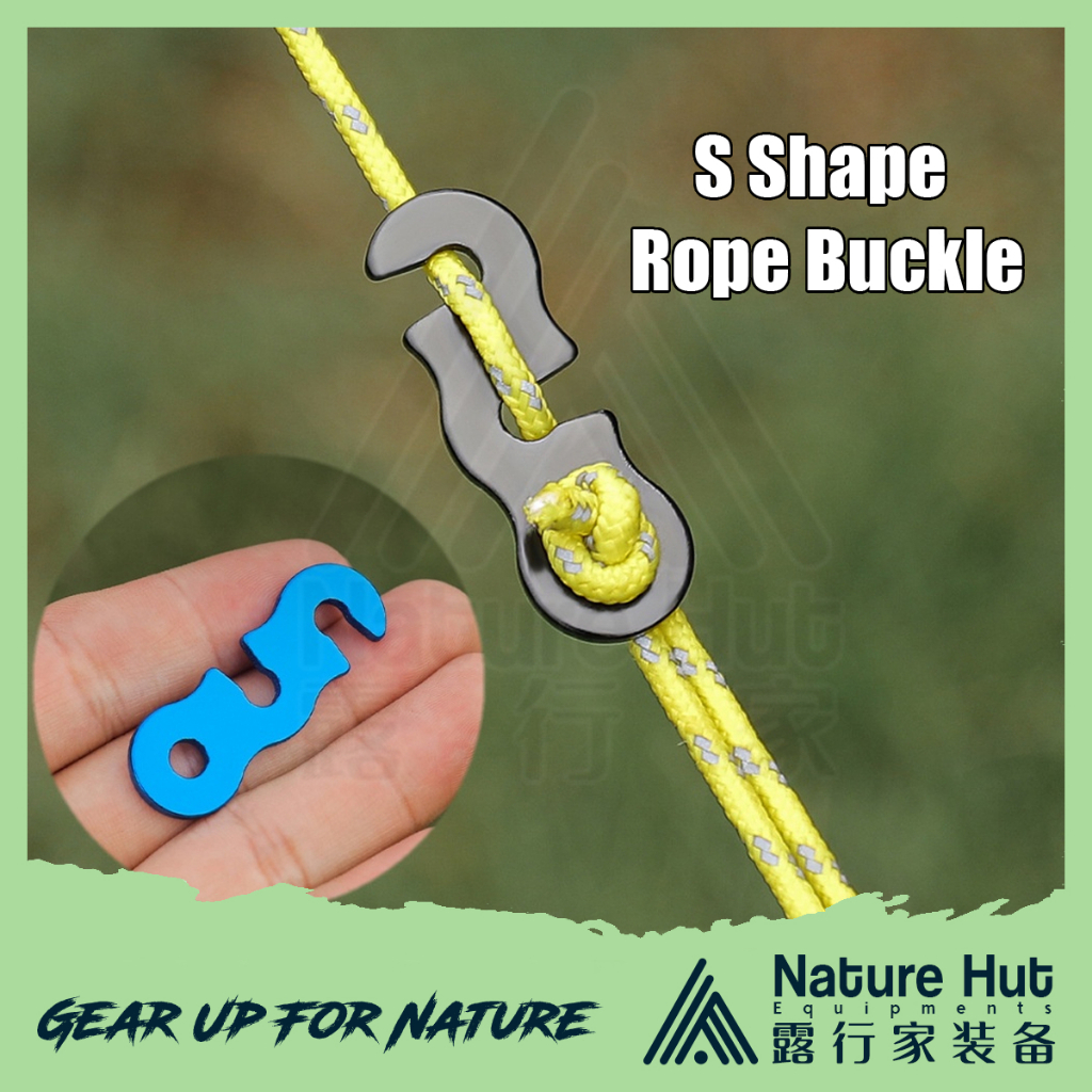 S Shape Wind Rope Buckle Outdoor Camping Guyline Tent Tarp Flysheet ...
