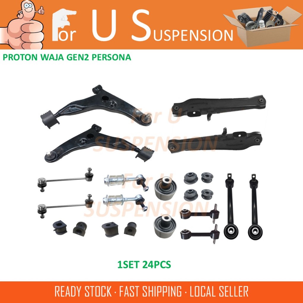 1SET 24PIECES COMBO SET FRONT AND REAR LOWER ARM / STABILIZER LINK ...