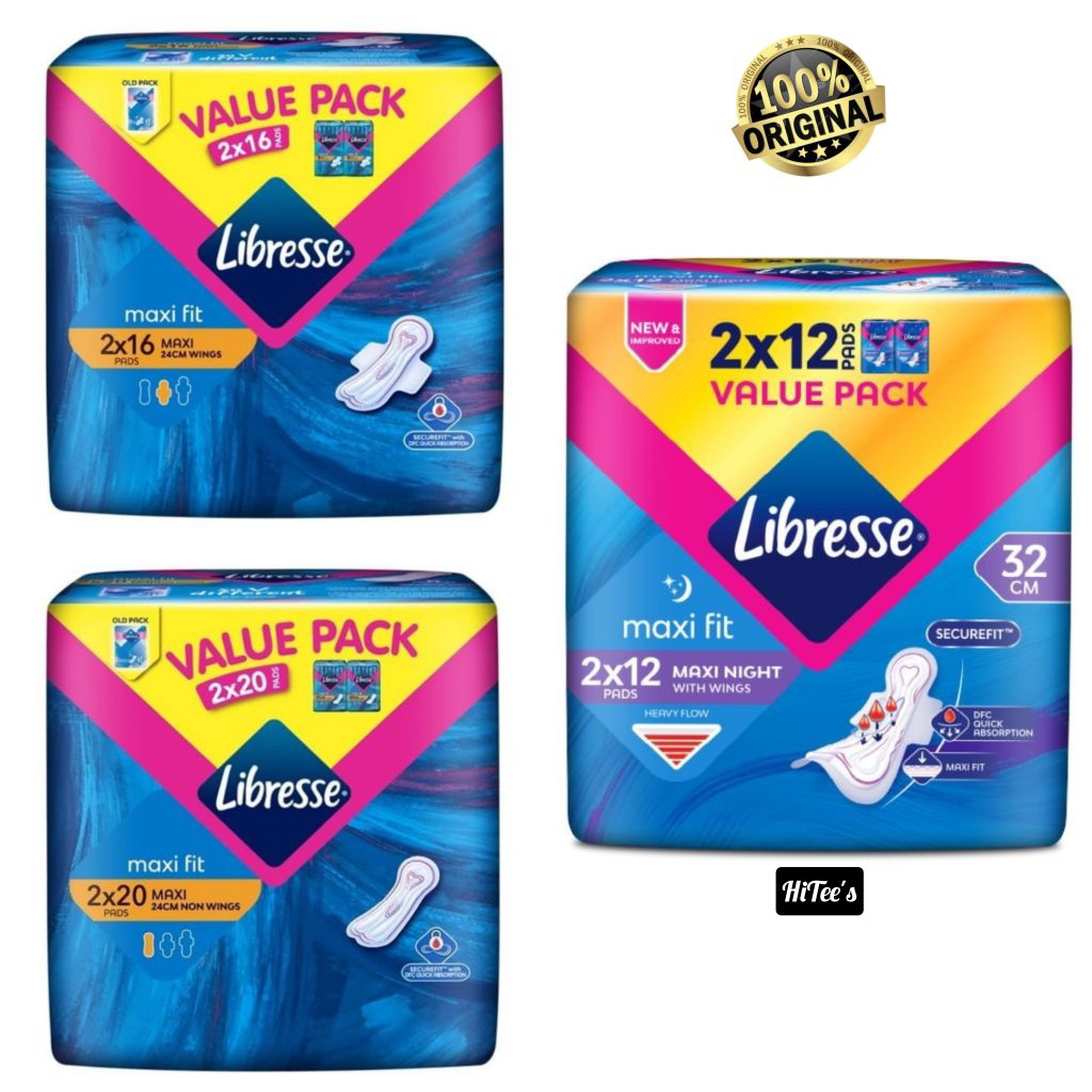 LIBRESSE Maxi Night (32cm) | Wing (24cm) | Non Wing (24cm) | Shopee ...