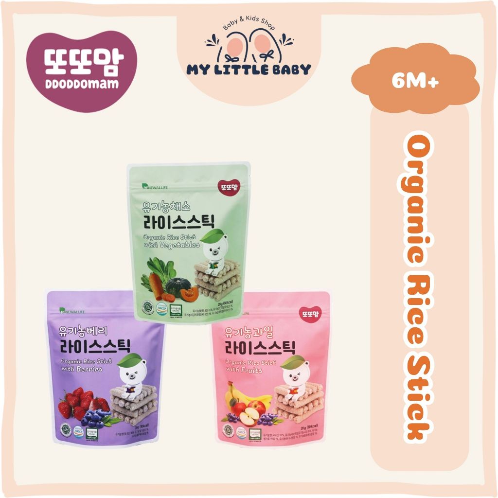 Renewallife DdoDdoMam Organic Rice Stick 6m+ (20g) | Shopee Singapore