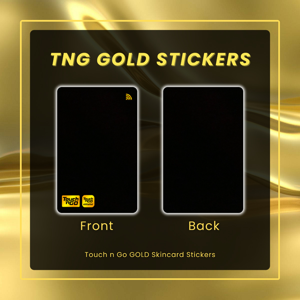 [Bukan Kad*] Gold Black TNG Logo- Sticker TNG Sticker Touch n Go TNG ...
