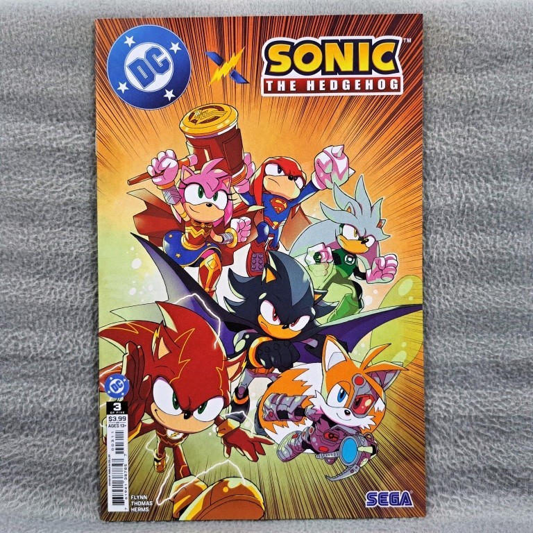 DC x Sonic the Hedgehog 3 (DC Comics) Ian Flynn, Adam Bryce Thomas ...