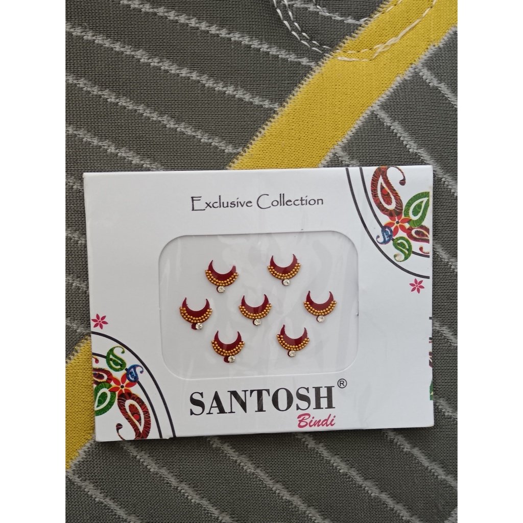Fancy White Stone Design Indian Sticker Pottu Forehead Bindi Potu Wear ...