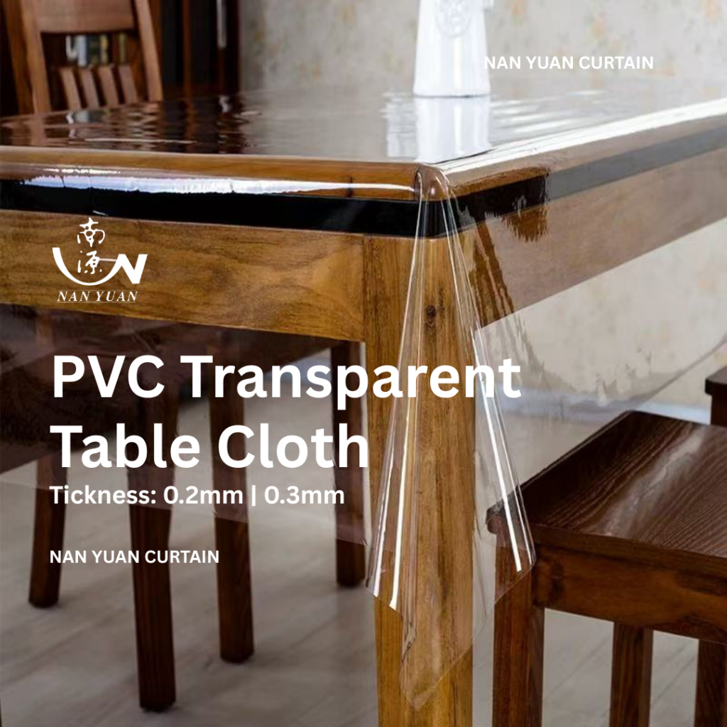 NYC0002_54”transparent PVC 0.2mm | alas meja plastik | waterproof table ...