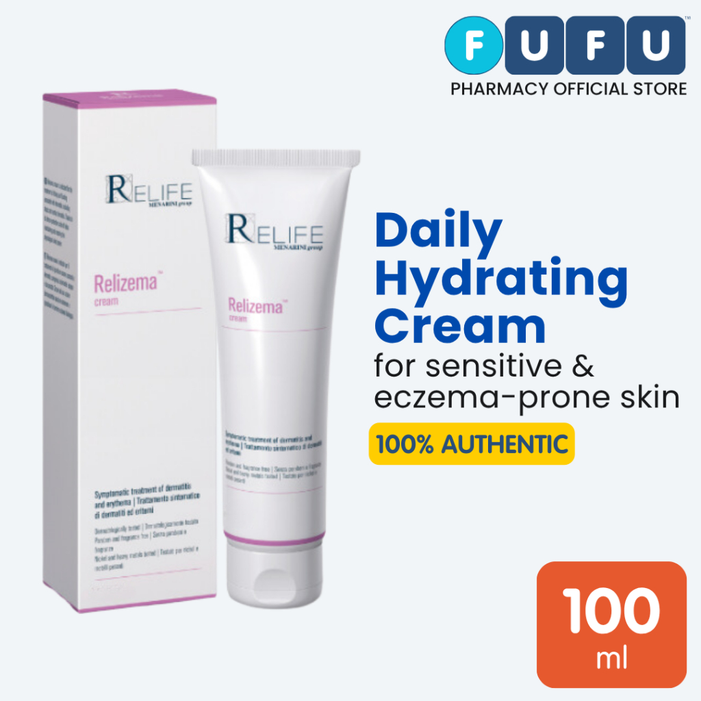 Relife Relizema Cream 100ml/40ml - For Dermatitis, Erythema, Restore ...