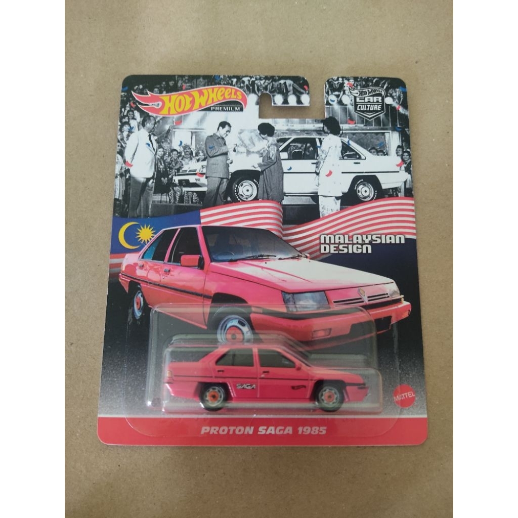 HOTWHEELS CUSTOM PROTON SAGA MAHATHIR (RED) | Shopee Singapore