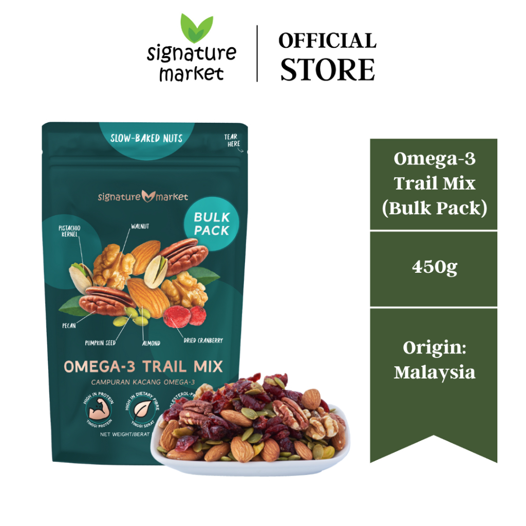 Signature Market Omega-3 Trail Mix (Bulk Pack) (450g) | Shopee Singapore