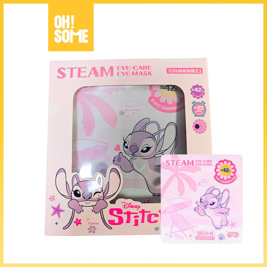 OHSOME x Disney - Disney's Stitch Chamomile Lomocha Steam Eye Mask ...