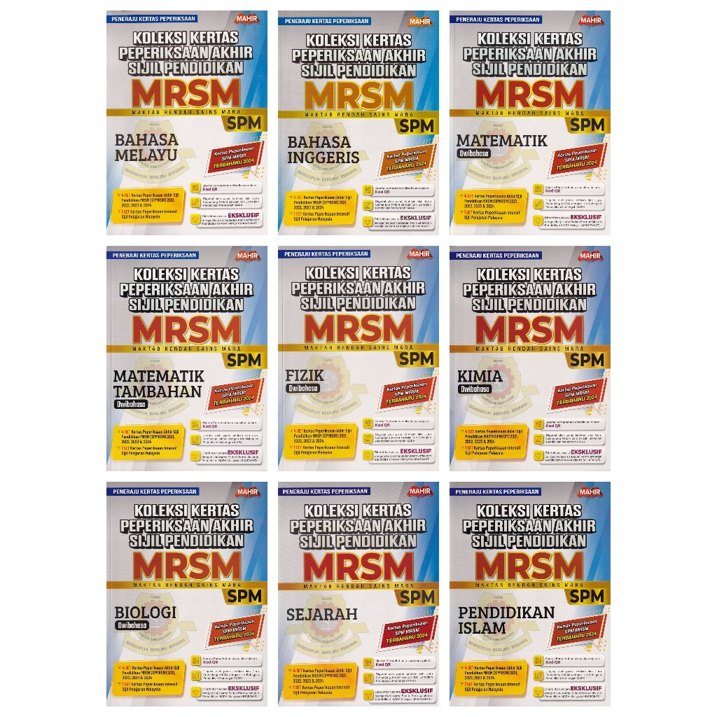 COLLECTION OF PAPER ON FINAL EXAMINATION OF MRSM SPM EDUCATION (2025 ...