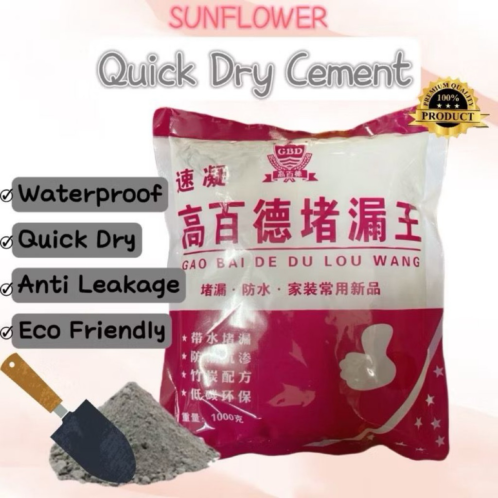 WaterProof Cement 3 Minutes Quick Dry Cement/ Simen Waterproof Kalis ...