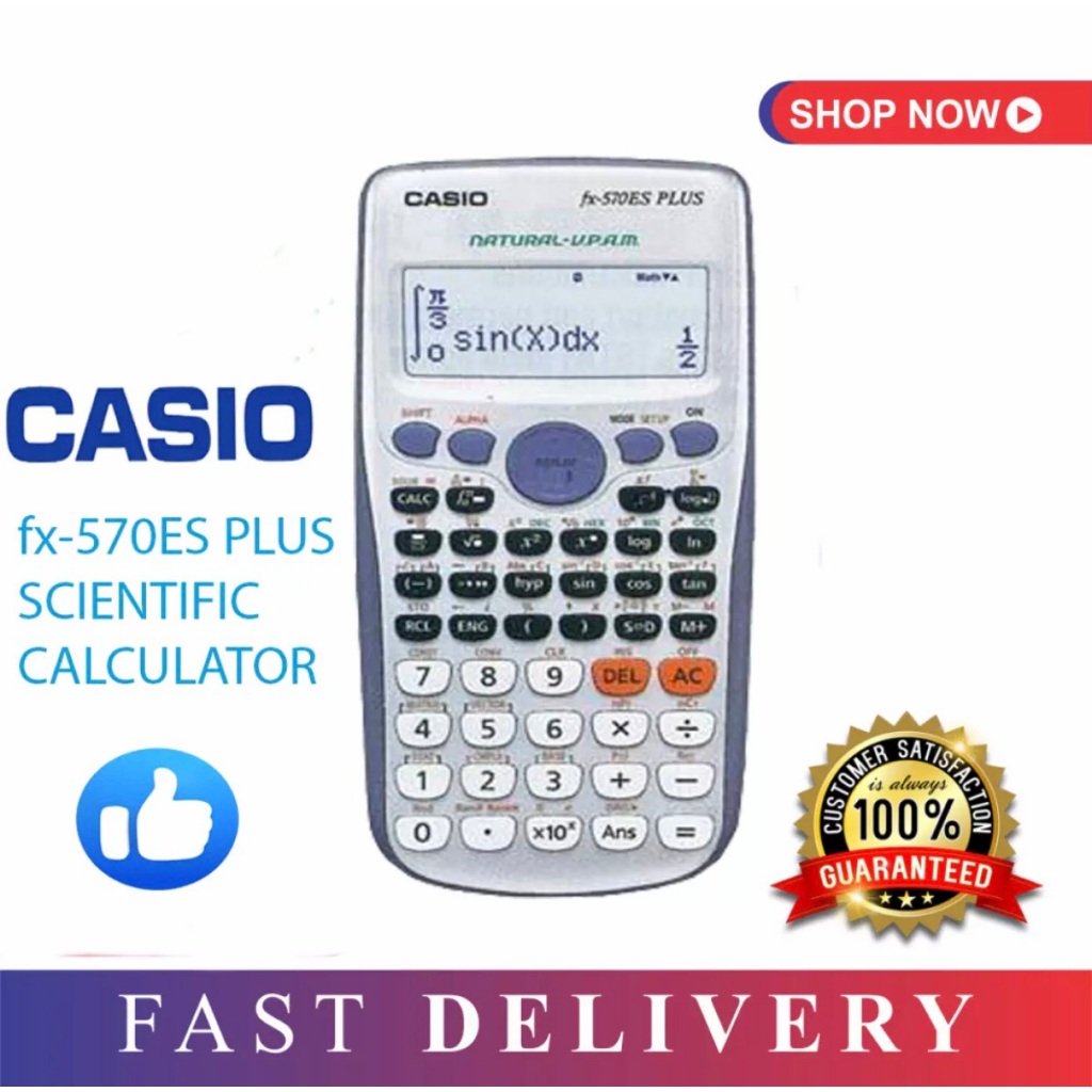 CASIO fx-570ES PLUS scientific calculator for student and office ...