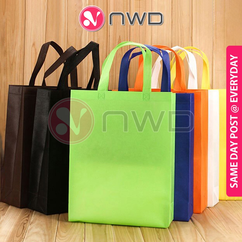 ECO FRIENDLY 》 A4 Size Non Woven Bag 3 Sizes Plain Color Reusable ...