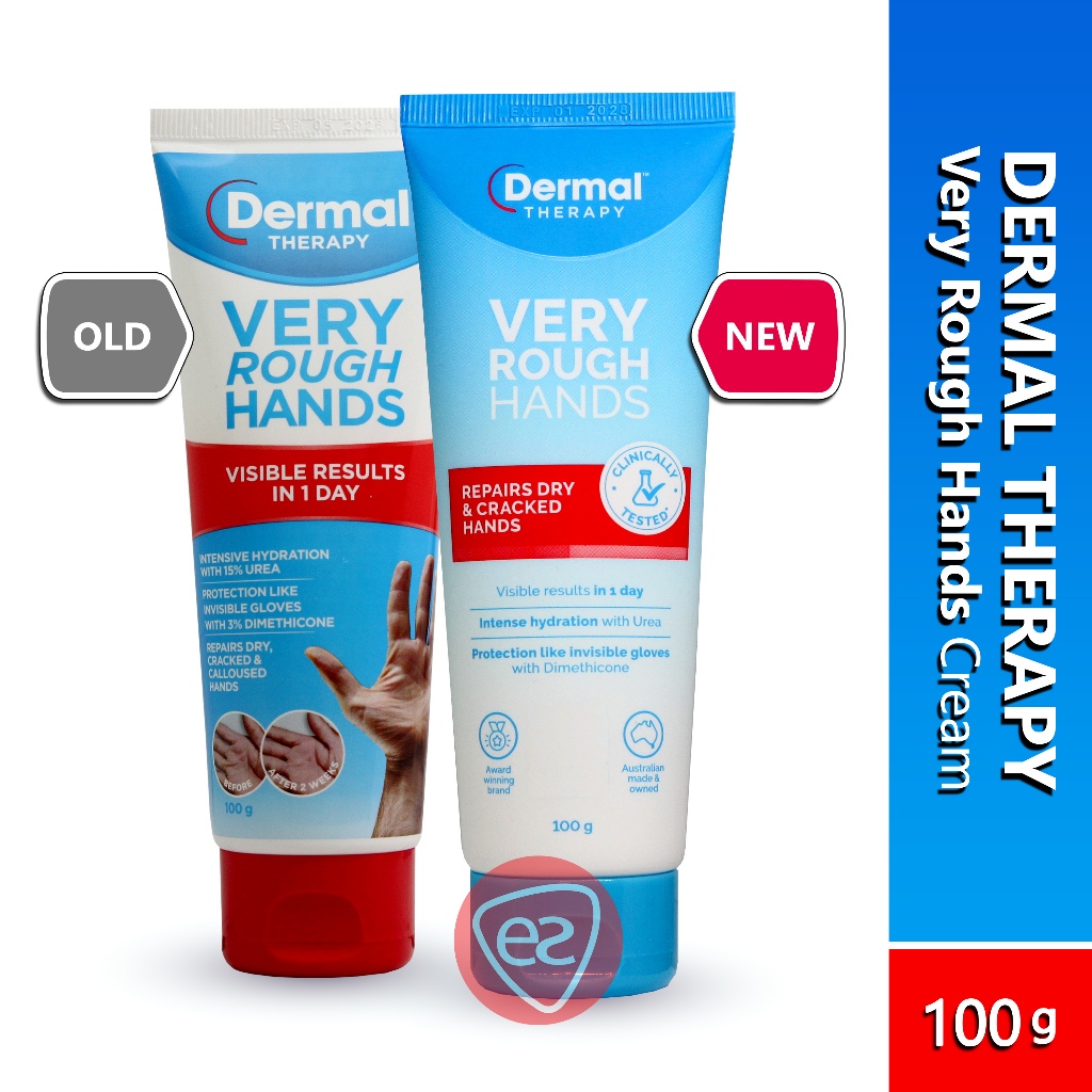 Dermal Therapy Very Rough Hands Cream 100g (For Dry, Cracked ...