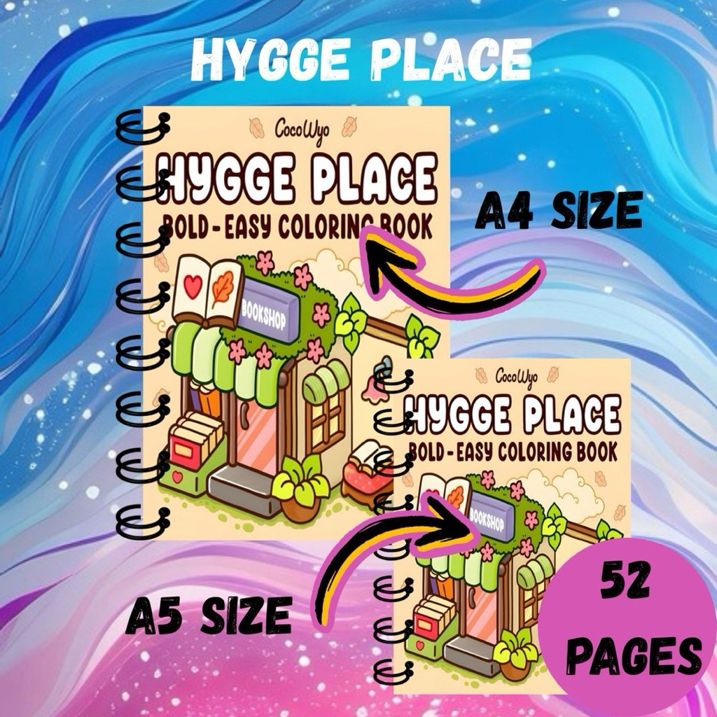 HYGGE PLACE – Coloring Book For Children, Teenagers & Adults | Coloring ...