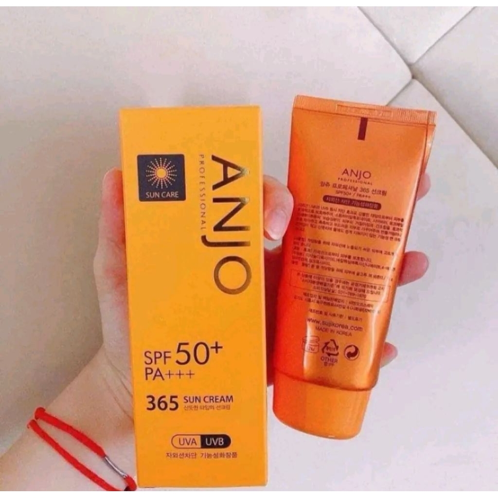ANJO Professional 365 Sun Cream SPF50+ PA+++ 70g Sunscreen Uv White ...