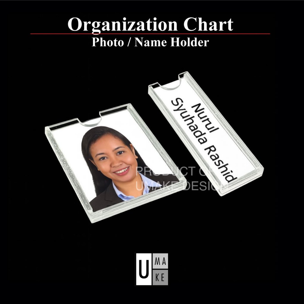 Acrylic Clear Passport Size Photo Frame For Organisation Chart/ Carta ...