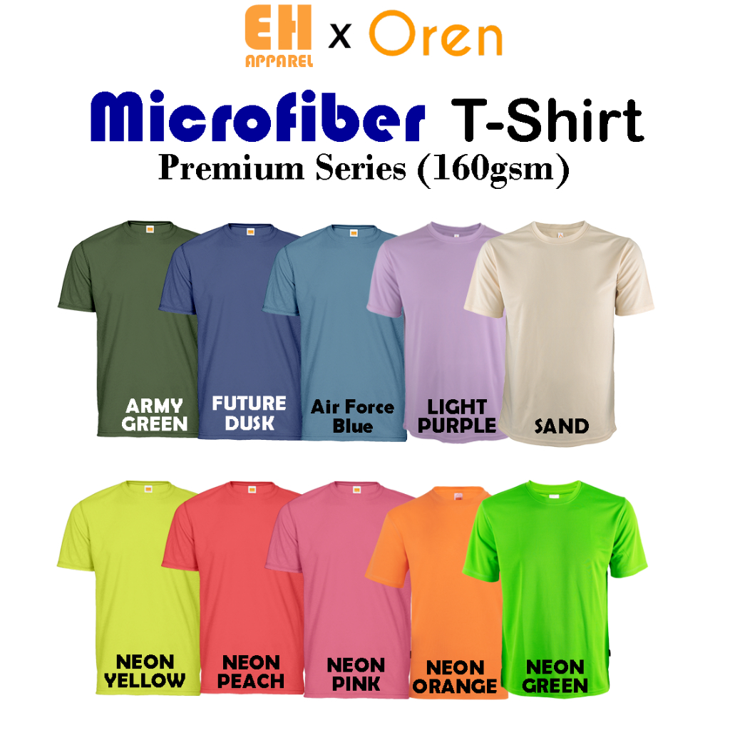 【QD04】Microfiber ROUNDNECK SHORT SLEEVE Shirt QD0469/QD0482/QD0470 ...