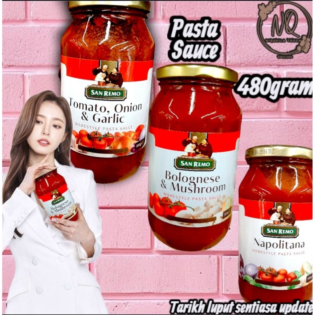 SOS PASTA SAN REMO 480G (NAPOLITANA/TOMATO/BOLOGNESE MUSHROOM) | Shopee ...