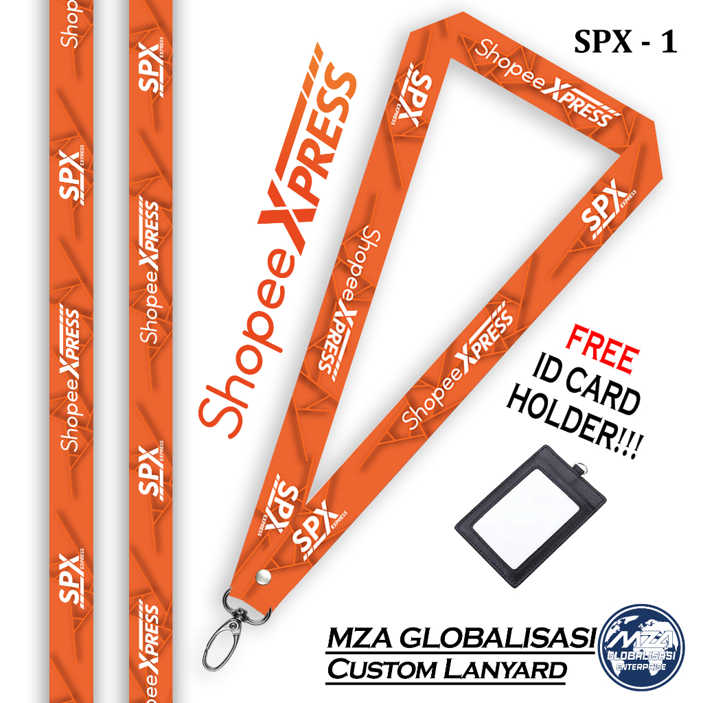 2 DESIGN SPX Shopee Express + FREE ID Card Holder | PREMIUM QUALITY SPX ...