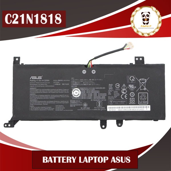 Asus C21N1818 C21N1818-1 C21N1818-3 Laptop Battery | Shopee Singapore