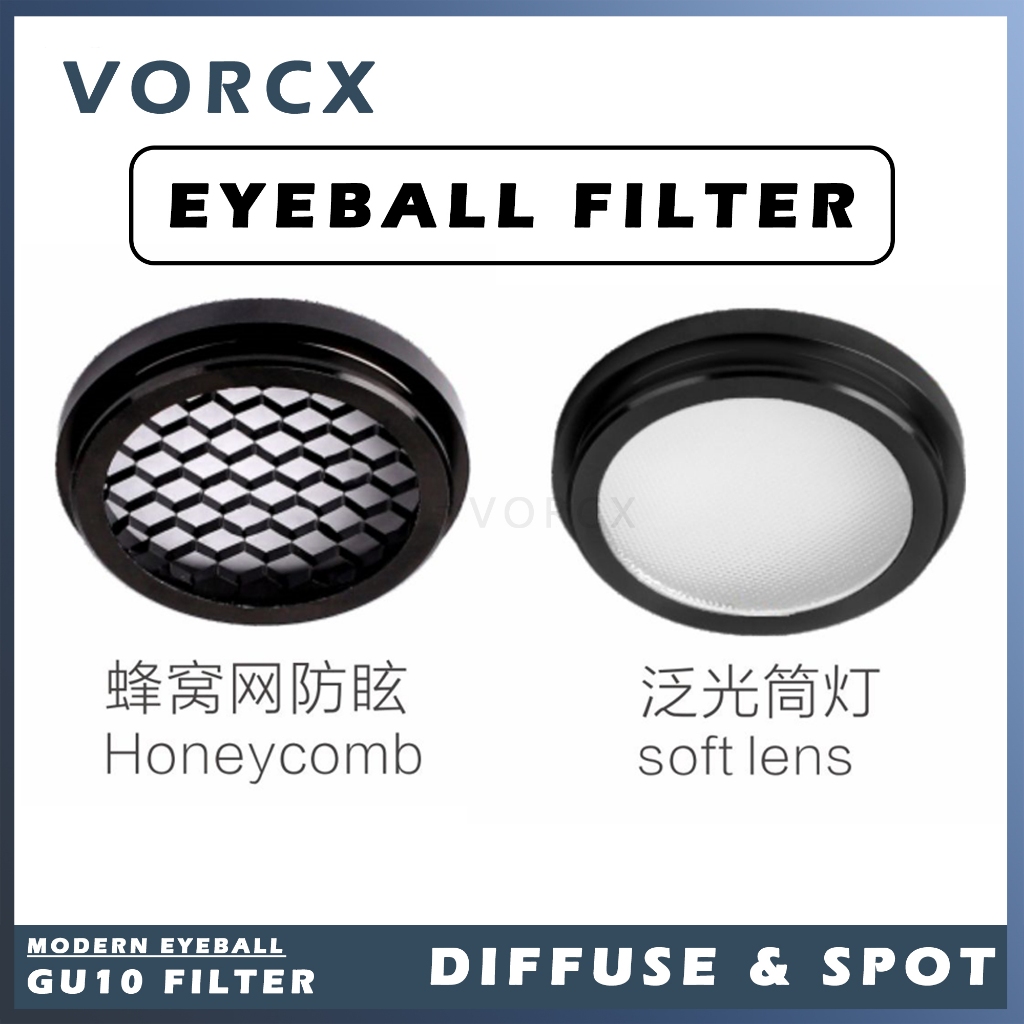 Lightlab GUFI GU10 Anti Glare Downlight Bulb Filter Cover Honeycomb ...