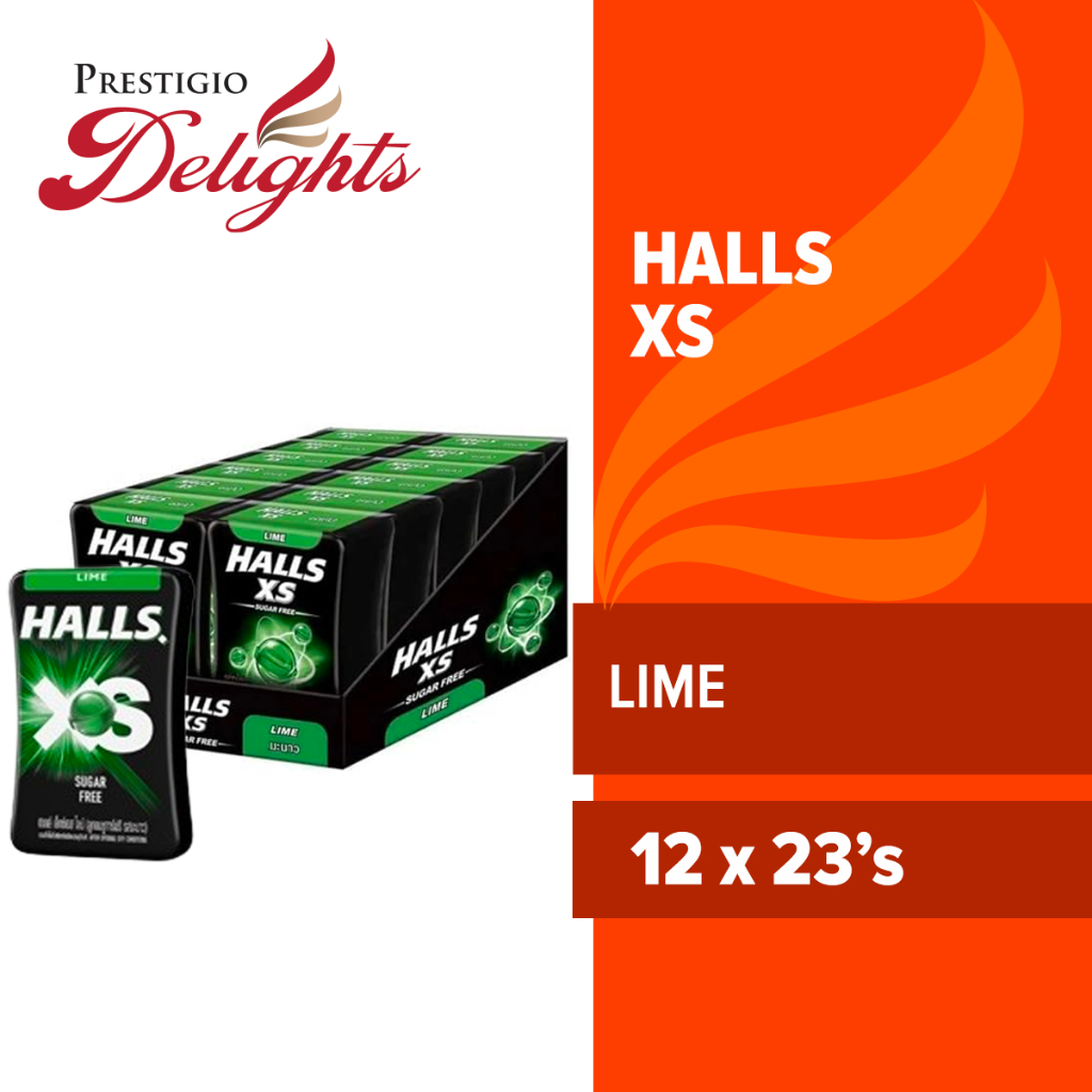 Halls XS Sugar Free Candy (12x23's) - 1 Outer | Shopee Singapore